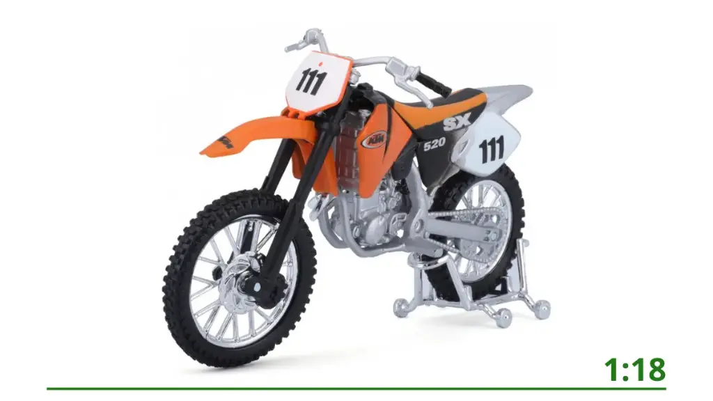 Schaalmodel KTM 520SX in schaal 1:18